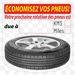 Generic Tire Rotation Reminder Service Stickers - StickerPla.net